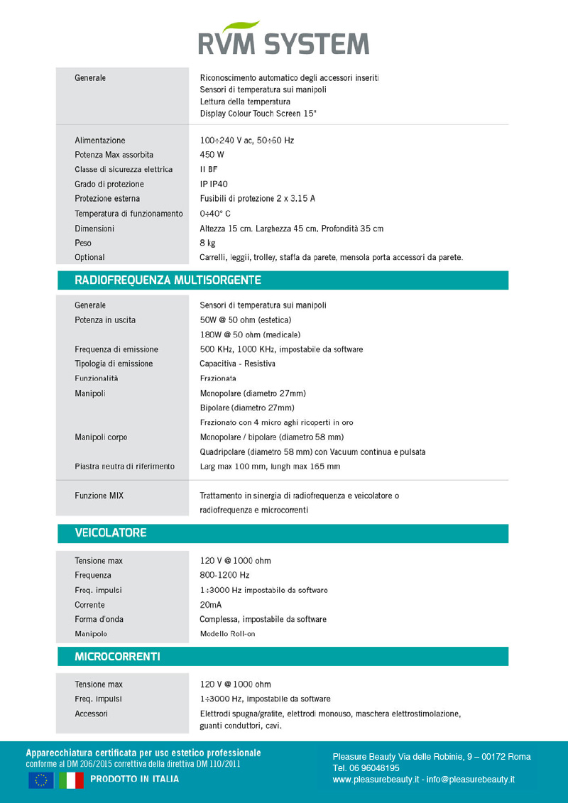 Pleasure Acilia | Rvm System 4 in 1